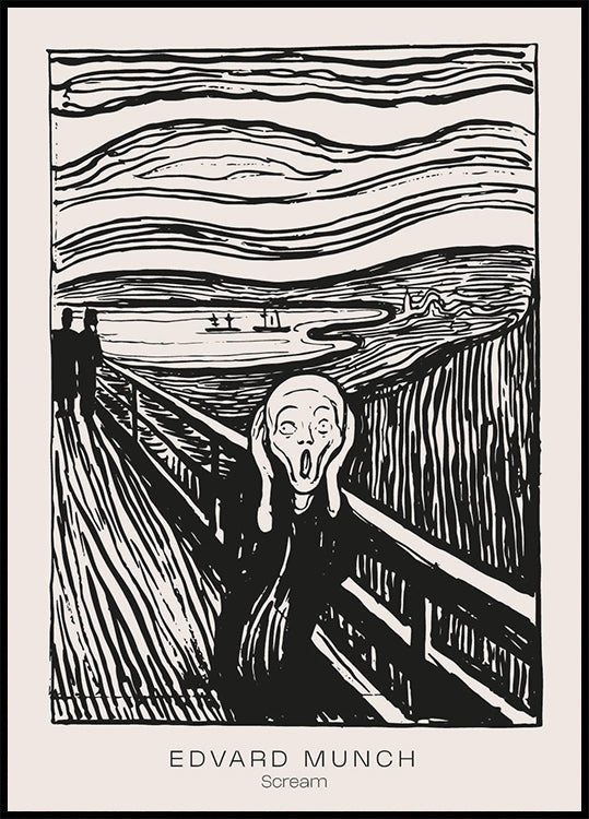 Affiche du Cri d'Edvard Munch | Posterbox